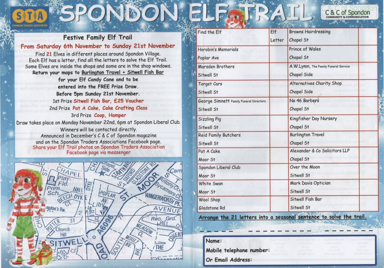 Festive Elf Trail launches in Spondon | Spondon Online